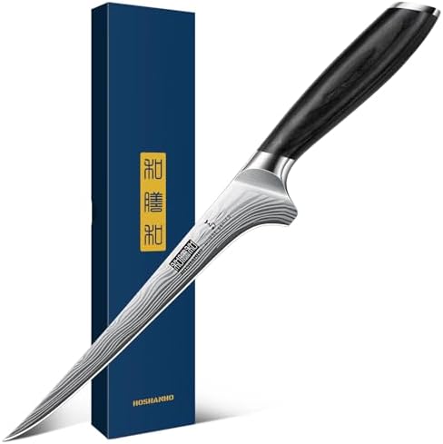 Amazon.com: HOSHANHO Fillet Knife 7 Inch, Super Sharp Boning Knife in ...
