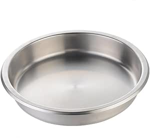Amazon.com: HONHPD Stainless Steel Round food Pans,Food Pan for 6.8QT Chafing Dish Buffet Set ...