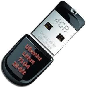 Bootable 4 GB USB 2.0 Flash Drive - Preloaded with UBUNTU Desktop ...