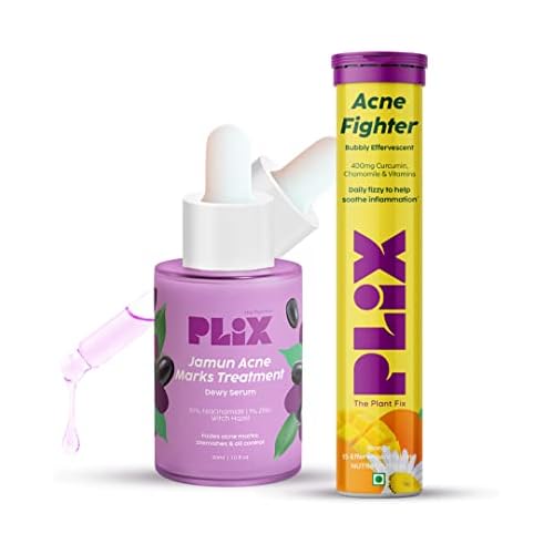 PLIX - THE PLANT FIX Acne Fighter 15 Effervescent Tablets and Jamun ...