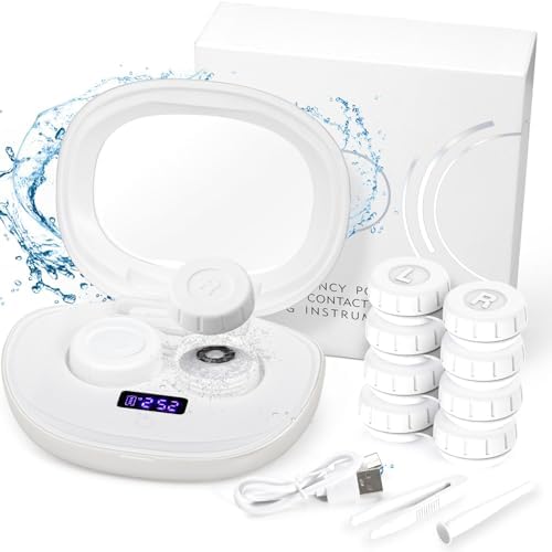 Amazon.com: ANKUNABA Contact Lens Cleaner, Portable Ultrasonic Contact ...