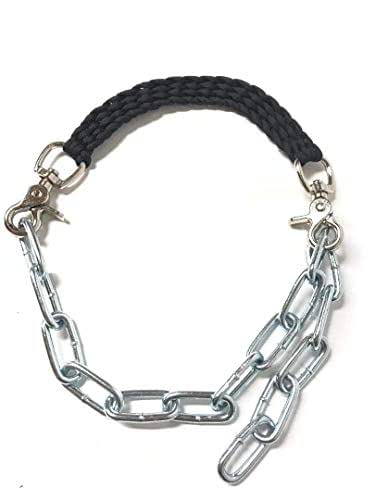 Amazon.com: goat show collar with chain black, optional goat lead ...