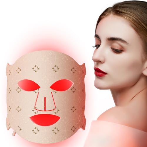 Red Light Therapy for Face - Portable Led Face Mask with 3 Modes & 112 ...