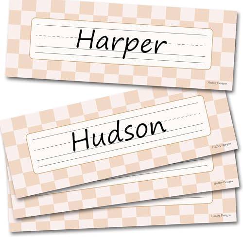 Amazon.com: Desk Name Tags for Classroom -25 Student Name Plates for ...
