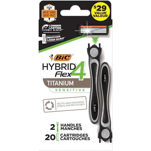 Snapklik.com : BIC Flex 4 Hybrid Mens 4-Blade Disposable Razor
