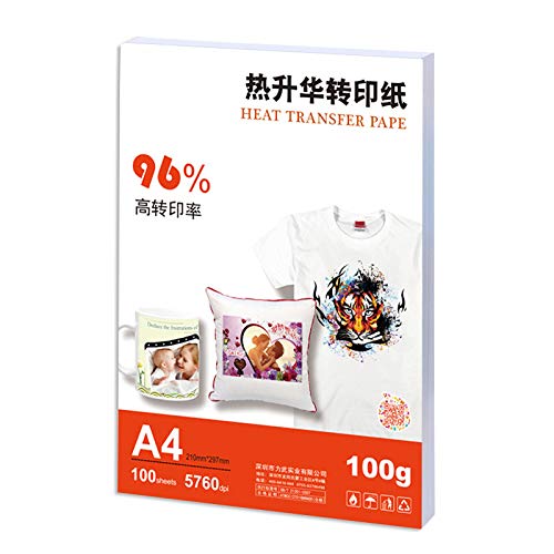 Buy Mahhala Heat Transfer Paper, 100pcs Fabric Decal Paper Heat ...