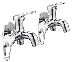 PICK-UP® Brass 2 in 1 Bib Cock Water Tap| Wall Mounted Tap for Kitchen ...