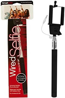 Amazon.com : Black Wired Selfie Portrait Stick - Pack of 4 : Electronics