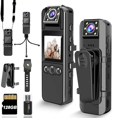 Amazon.com : METRICSQUARE Mini Body Camera with Audio and Video ...