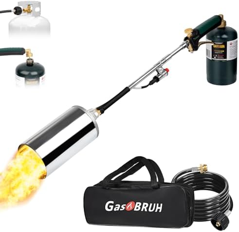 Amazon.com : GasBRUH Heavy Duty Weed Torch Propane Burner with Storage ...