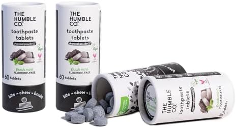 Amazon.com : Vital Charcoal Mint Toothpaste Tabs | Whitens Naturally ...