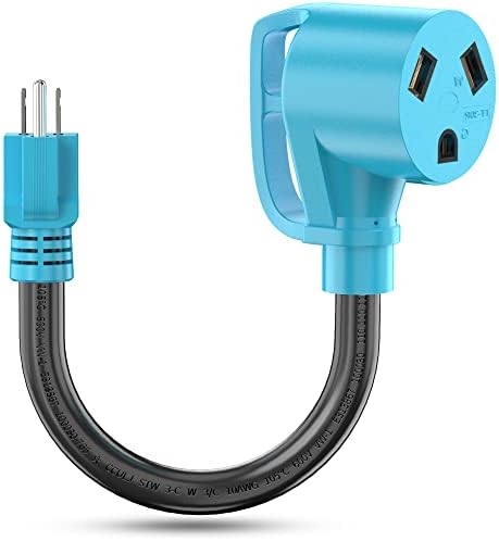 Amazon.com: 30 Amp to 110 Volt RV Adapter Cord, 30A to 15A NEMA 5-15P ...