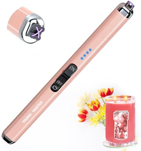Amazon.com: VANKCC Electric Candle Lighter Plasma Arc Lighters USB Long ...