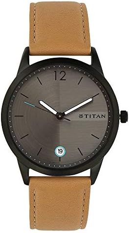 Titan Neo Economy Quartz Analog Blue Dial Leather Strap Watch for Men ...