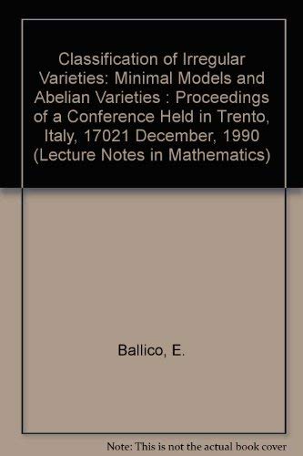 Amazon.com: Classification of Irregular Varieties: Minimal Models and ...