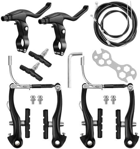 Luckwaii Bike Brakes Universal Complete Mountain Road Bike Brake Levers ...