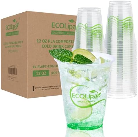 Amazon.com: World Centric - Biodegradable Compostable Cold Cups, 12 ...