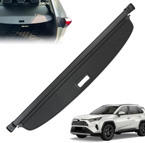 Amazon.com: Blycorul Trunk Cargo Cover for Toyota RAV4 2019-2024, with ...
