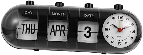 Metal Desk Calendar Standing Flip, Desktop Perpetual Flip Calendar with ...