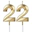 Amazon.com: Red 22nd Birthday Candles for Cakes, Number 22 Candle Cake ...