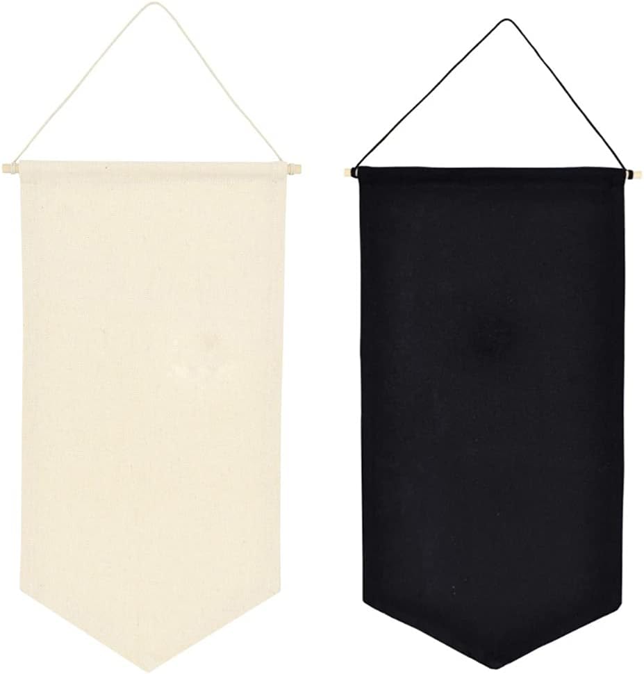 Amazon.com: Bulk Blank Canvas Banner, Set of 48 Pieces, DIY Color Your ...