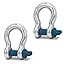 Amazon.com: Leero 2" D Ring Shackles, 35 tons (77,161 lbs) Working Load ...