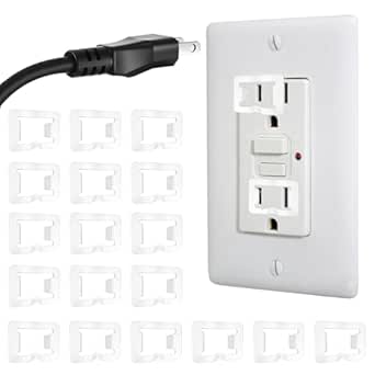 BOHUIZ 20 Pcs 2 Prong Loose Outlet Plug Fix, Plastic Socket Outlet ...