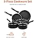 Amazon Basics 8-Piece Non-Stick Kitchen Cookware Set, Pots and Pans ...