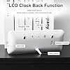 Amazon.com: JoFomp LCD Digital Wall Clocks Battery Operated, 8.5 ...