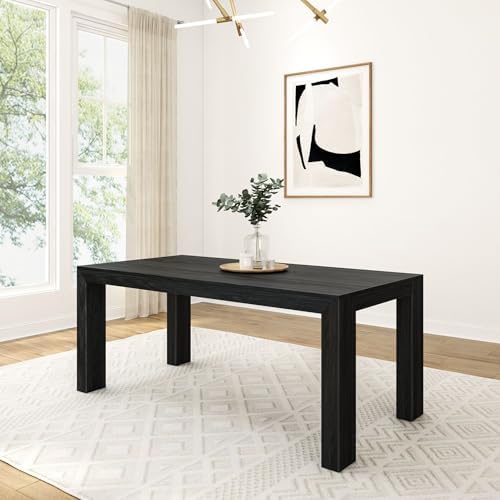 Amazon.com - Stanton Rectangular Dining Table Black 102061 - Tables