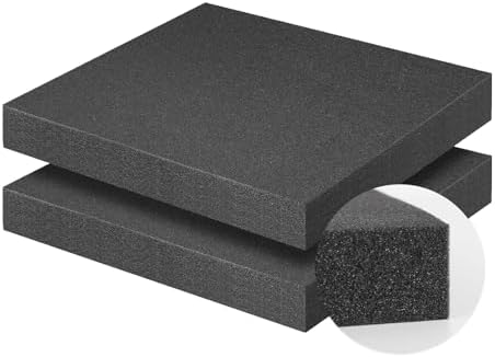 Amazon.com: Polyurethane Foam Sheets, Black Kaizen Foam Inserts for ...