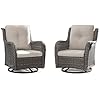 Amazon.com : Joyside Outdoor Swivel Rocker Patio Chairs Set of 2 ...