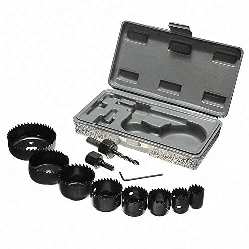 11 pc wood hole saw cutting set kit 11 pc Hole saw set for cutting ...