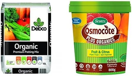 Scotts Osmocote Plus Organics Fruit and Citrus fertiliser and Soil ...