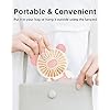 Amazon.com: JIAGE Portable Handheld Fan,Small Desk Fan USB Rechargeable ...