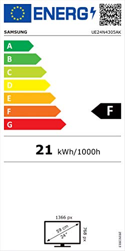 Samsung HD TV 24N4305 - Smart TV de 24", HDR, Ultra Clean View ...