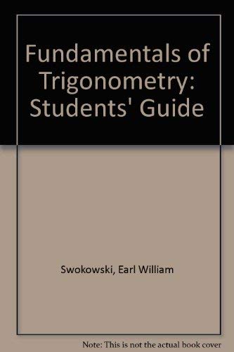 Amazon.com: Fundamentals of Trigonometry: 9780534932138: Swokowski ...