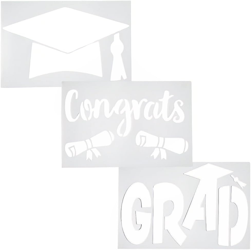 Amazon.com : Graduation Yard Stencils 3 Pieces : Arts, Crafts & Sewing