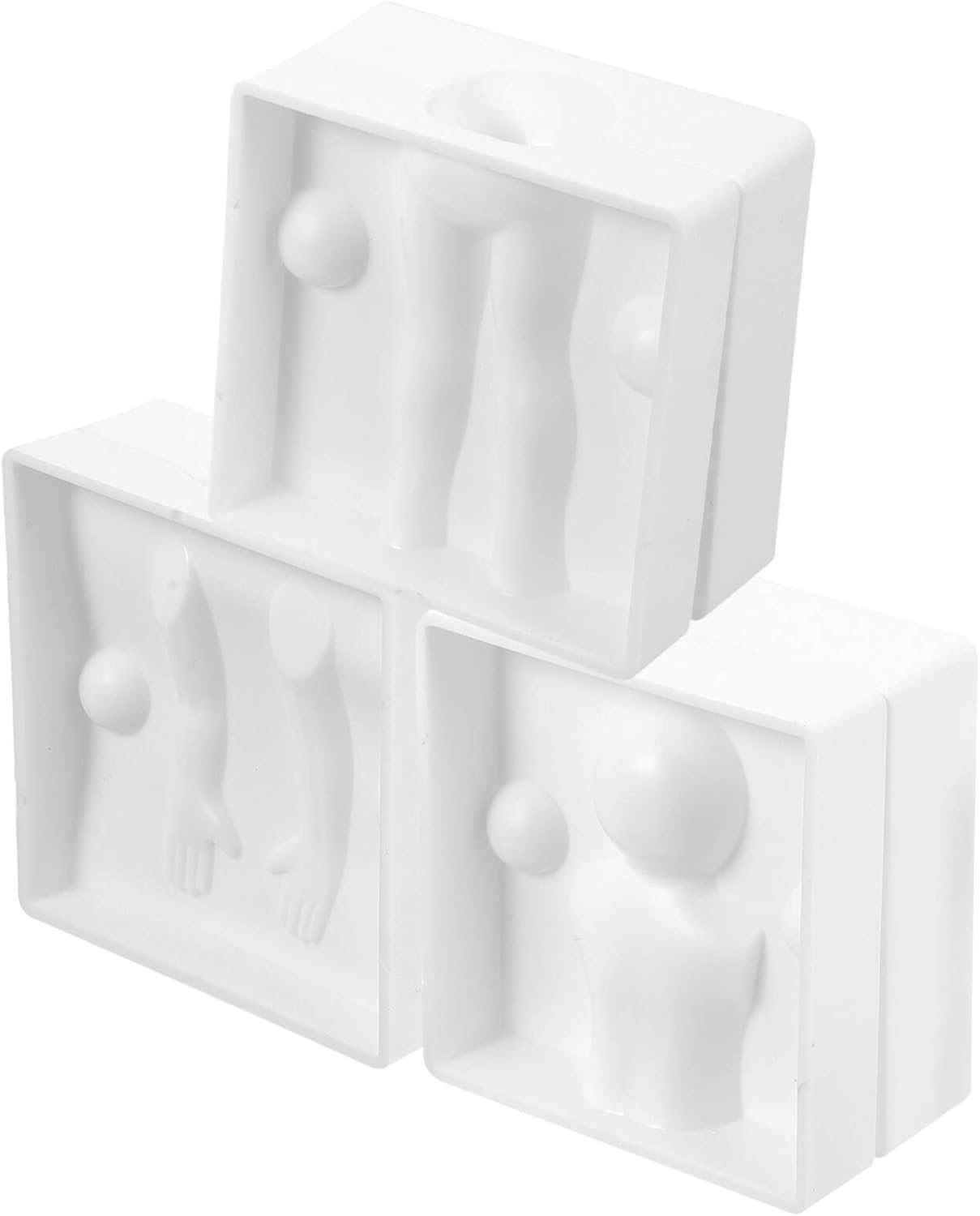 Amazon.com: EXCEART 1 Set Humanoid Plastic Mold silicone art molds ...