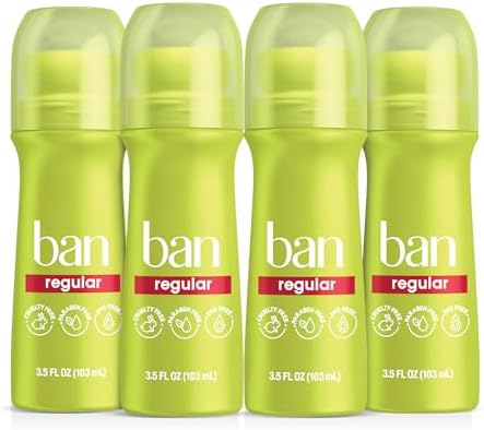 Amazon.com : Ban Roll-On Regular Deodorant, 3.5 Ounce (Pack of 4 ...