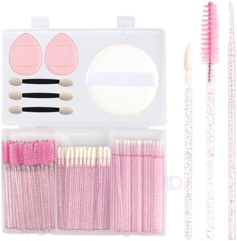 Amazon.com: Upgrade 206pcs Disposable Makeup Applicators Kit, Mascara ...