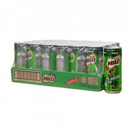 Nestle Milo Calcium Plus Milk Drink 240ml (Pack of 24 Cans X 240ml Each ...