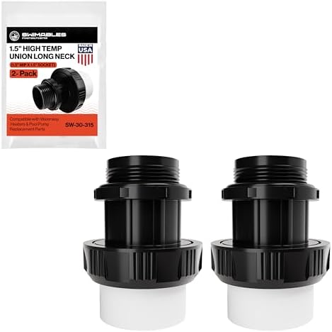 Amazon.com: Swimables SW-30-315 High Temp Union 1.5" MIP x 1.5" Long ...