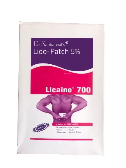 Dr Sabharwal's Lido-Patch Pain Relief Patch - Pack of 5 Patches ...