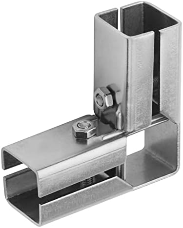 6 Sets 1in.x1in.x1in. Square Tube Clamp Connector, 3 Way 90 Degree L ...