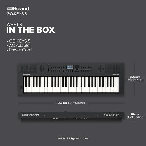 Roland GO:KEYS 5 Music Creation Keyboard | 61-Note Keyboard | Built-In ...