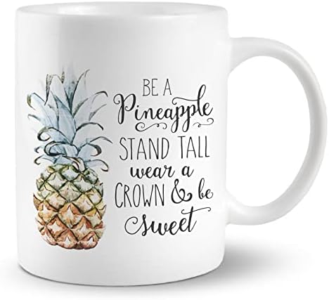 Amazon.com | PUHEI Inspirational Quote Be A Pineapple Stand Tall Wear A ...