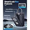 Amazon.com: Smart Key Lock Box, ELECTOP Fingerprint Lock Box Bluetooth ...