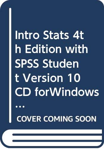 Amazon.com: Intro Stats 4th Edition with SPSS Student Version 10 CD ...