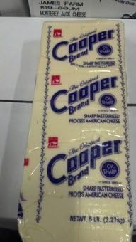 Amazon.com: Cooper Brand: Sharp American Cheese 5 Lb. by Cooper ...